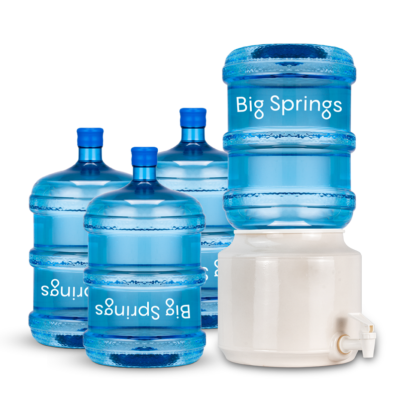 Water Dispenser Stand | Bottled, Glass, Ceramic, Benchtop & Filtered - Big Springs Water